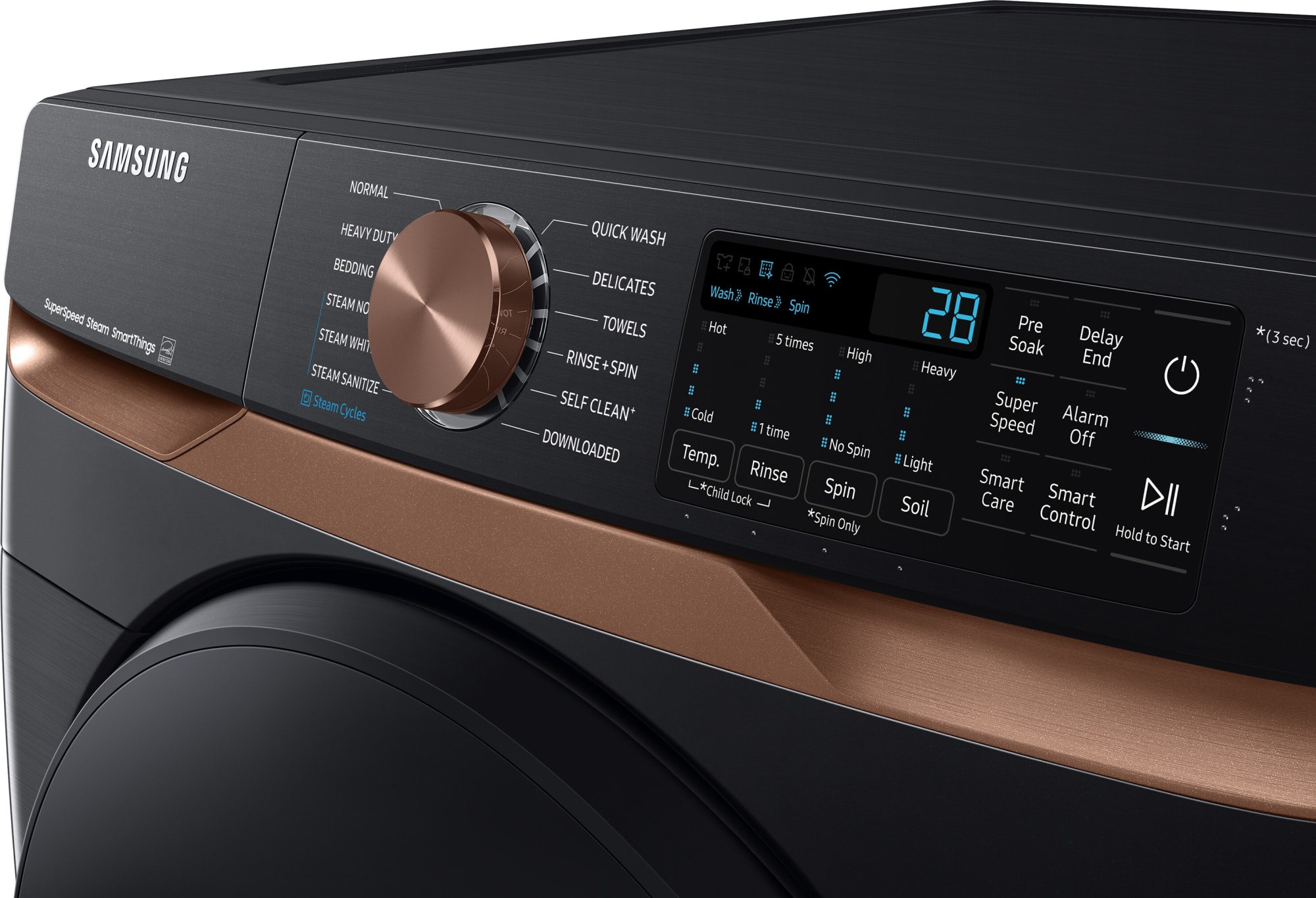 Samsung WF50BG8300AV 27 Inch Smart Front Load Washer with 5.0 cu. ft ...