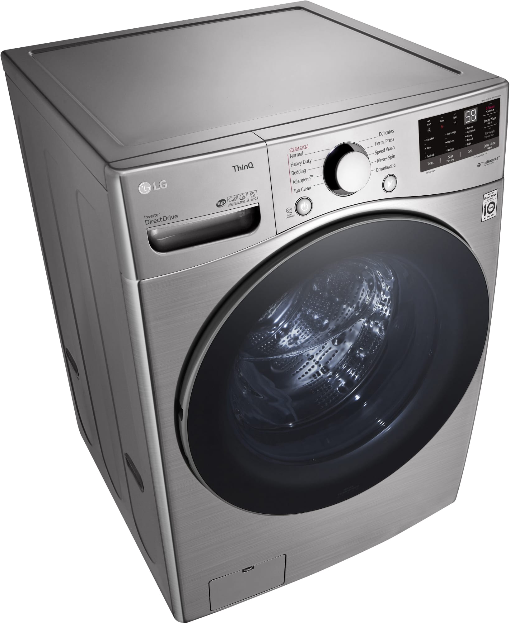 LG WM3600HVA 27 Inch Front Load Smart Washer with 4.5 Cu. Ft. Capacity ...