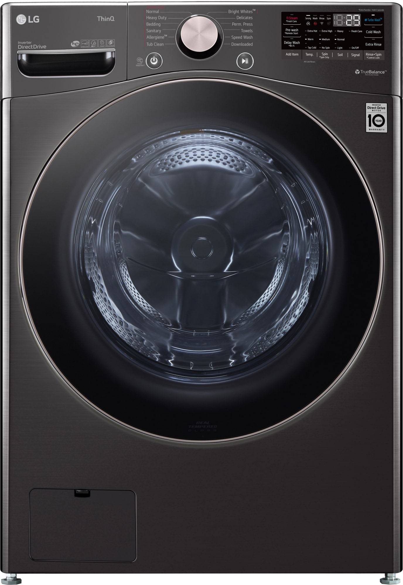 LG WM4000HBA 27 Inch Smart Front Load Washer with 4.5 Cu. Ft. Capacity ...
