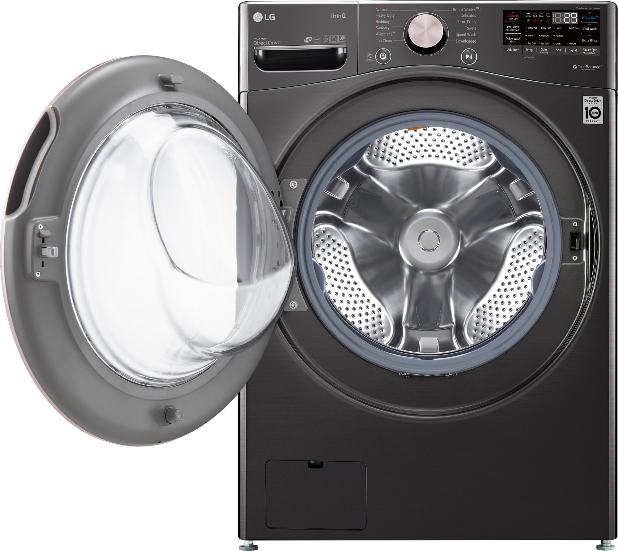 LG WM4000HBA 27 Inch Smart Front Load Washer with 4.5 Cu. Ft. Capacity ...