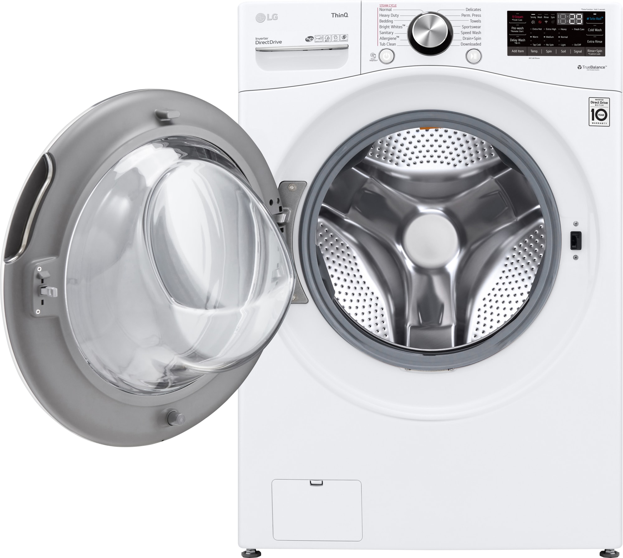 LG WM4200HWA 27 Inch Front Load Smart Washer with 5.0 Cu. Ft. Capacity ...