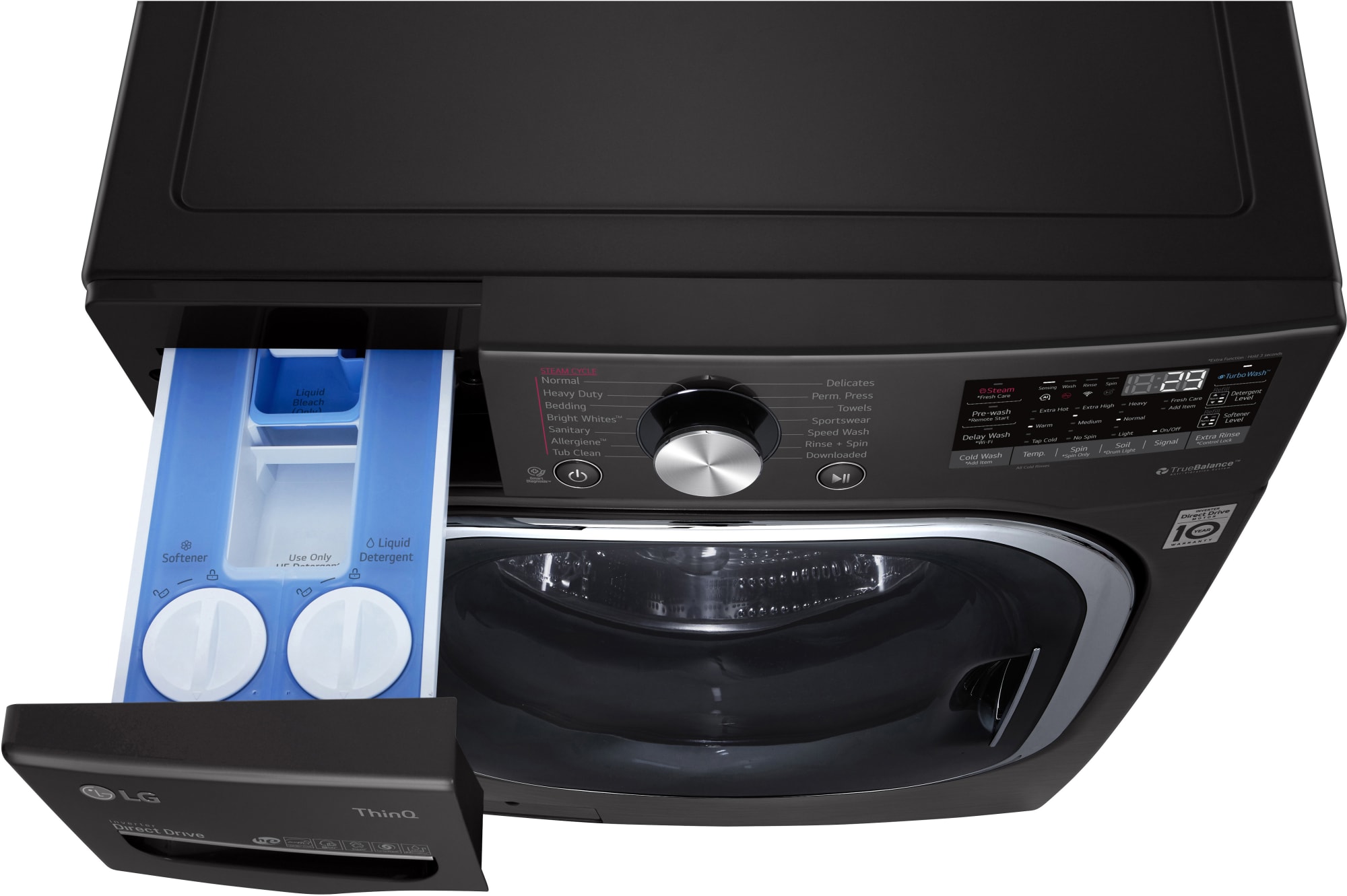 LG WM4500HBA 27 Inch Front Load Smart Washer with 5.0 Cu. Ft. Capacity ...