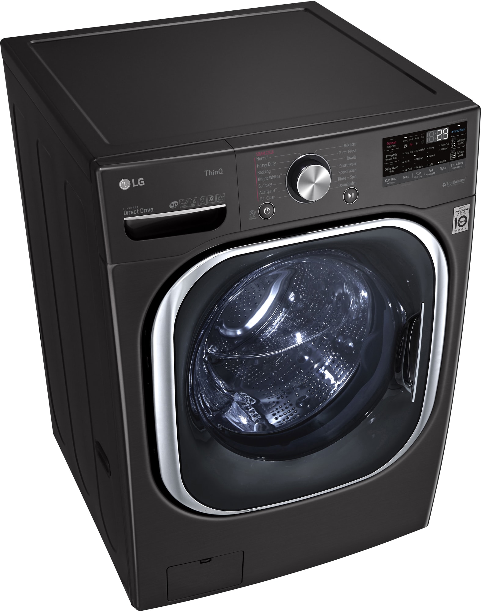 LG WM4500HBA 27 Inch Front Load Smart Washer with 5.0 Cu. Ft. Capacity ...
