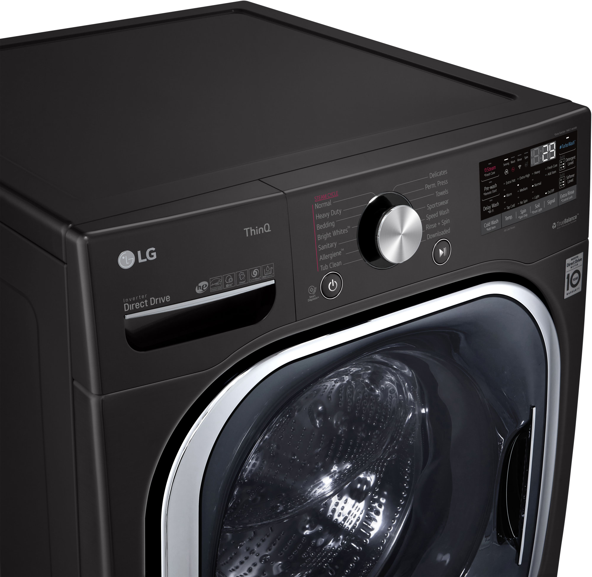 LG WM4500HBA 27 Inch Front Load Smart Washer with 5.0 Cu. Ft. Capacity ...