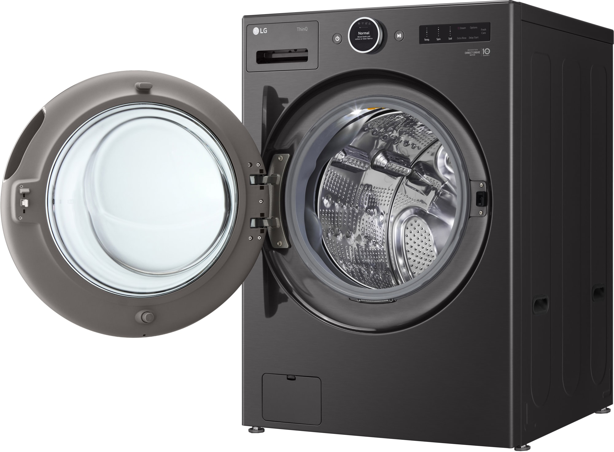 LG WM6700HBA 27 Inch Smart Front Load Washer with 5.0 Cu. Ft. Capacity ...