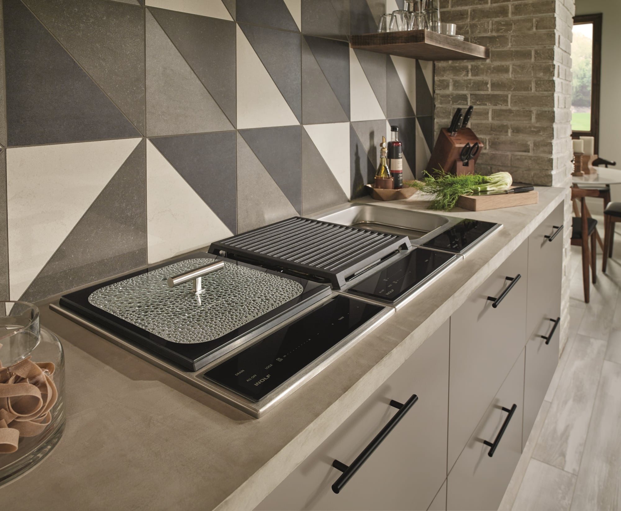 Wolf SM15TS 15 Inch Built-In Steamer Module with 2700-Watt Heating ...