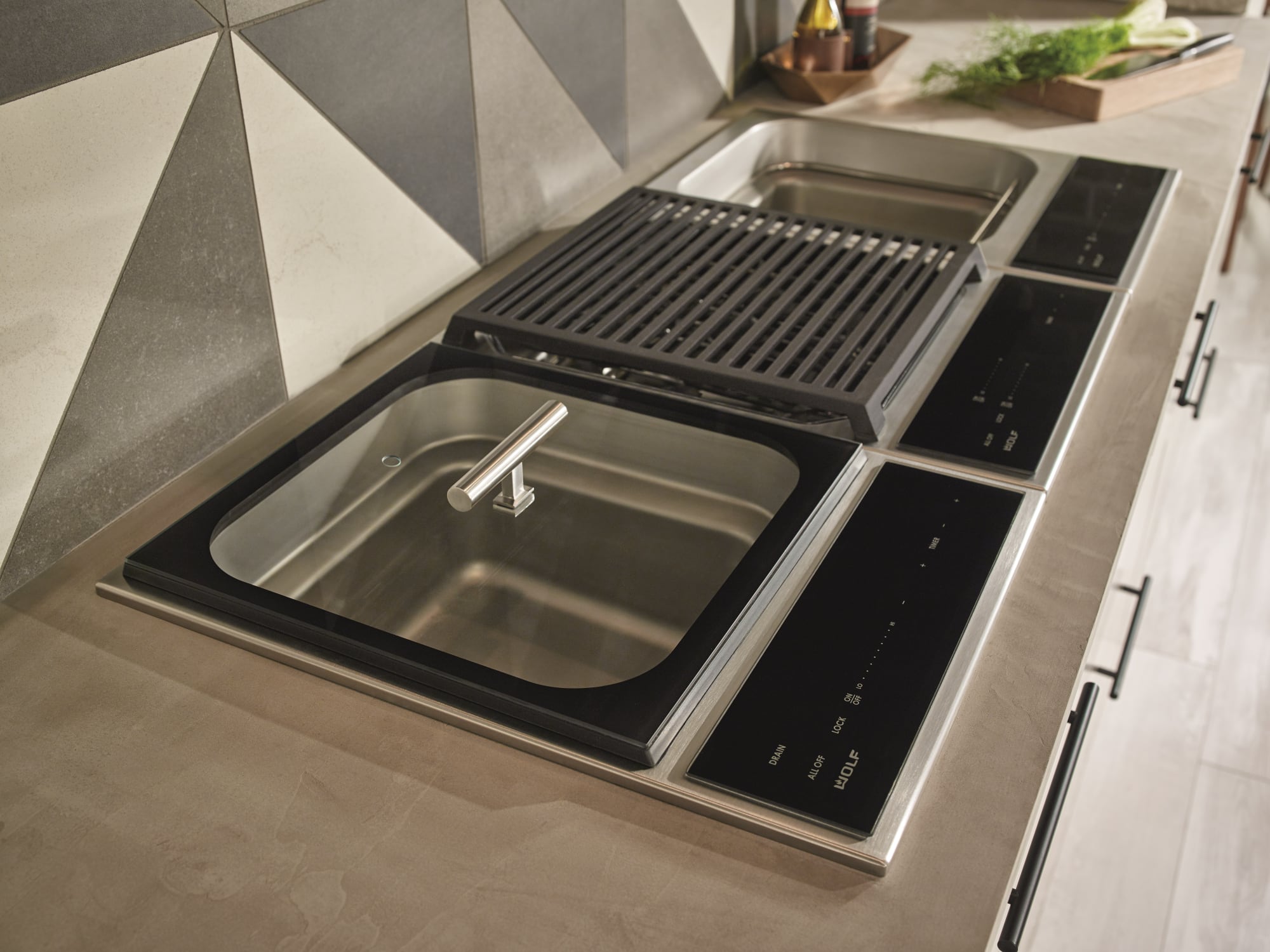 Wolf SM15TS 15 Inch Built-In Steamer Module with 2700-Watt Heating ...