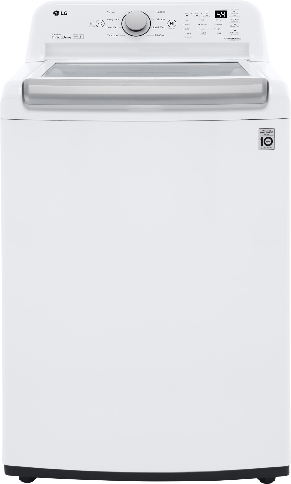 LG WT7150CW 27 Inch Top Load Washer with 5.0 Cu. Ft. Capacity ...