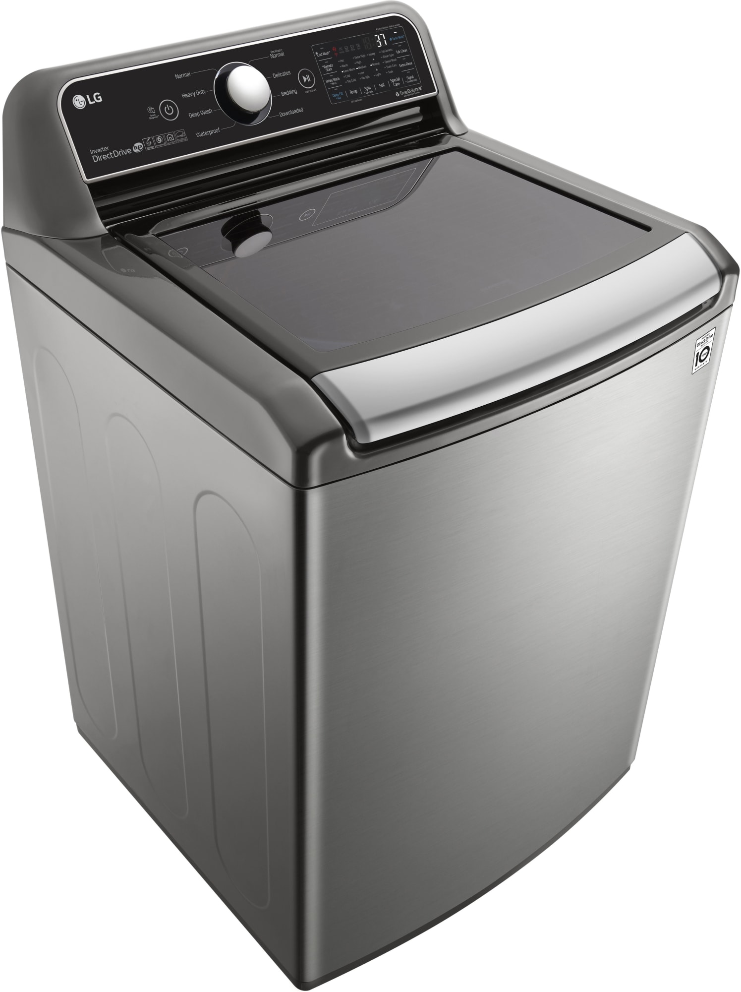 LG WT7305CV 27 Inch Top Load Smart Washer with 4.8 Cu. Ft. Capacity, 4 ...