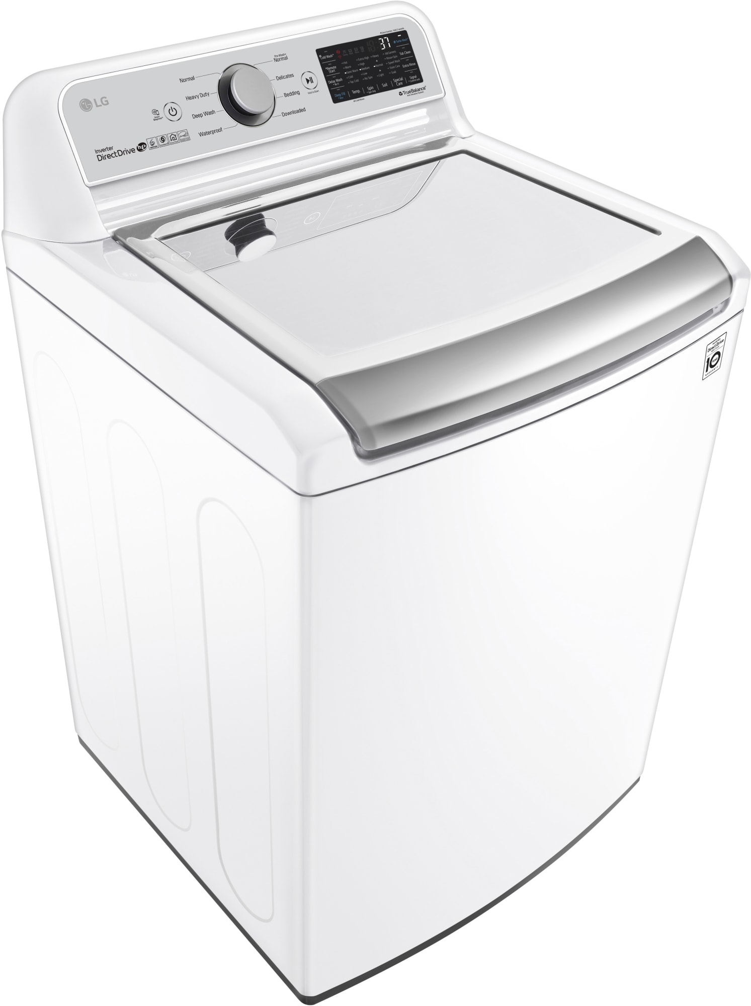LG WT7305CW 27 Inch Top Load Smart Washer with 4.8 Cu. Ft. Capacity, 4 ...