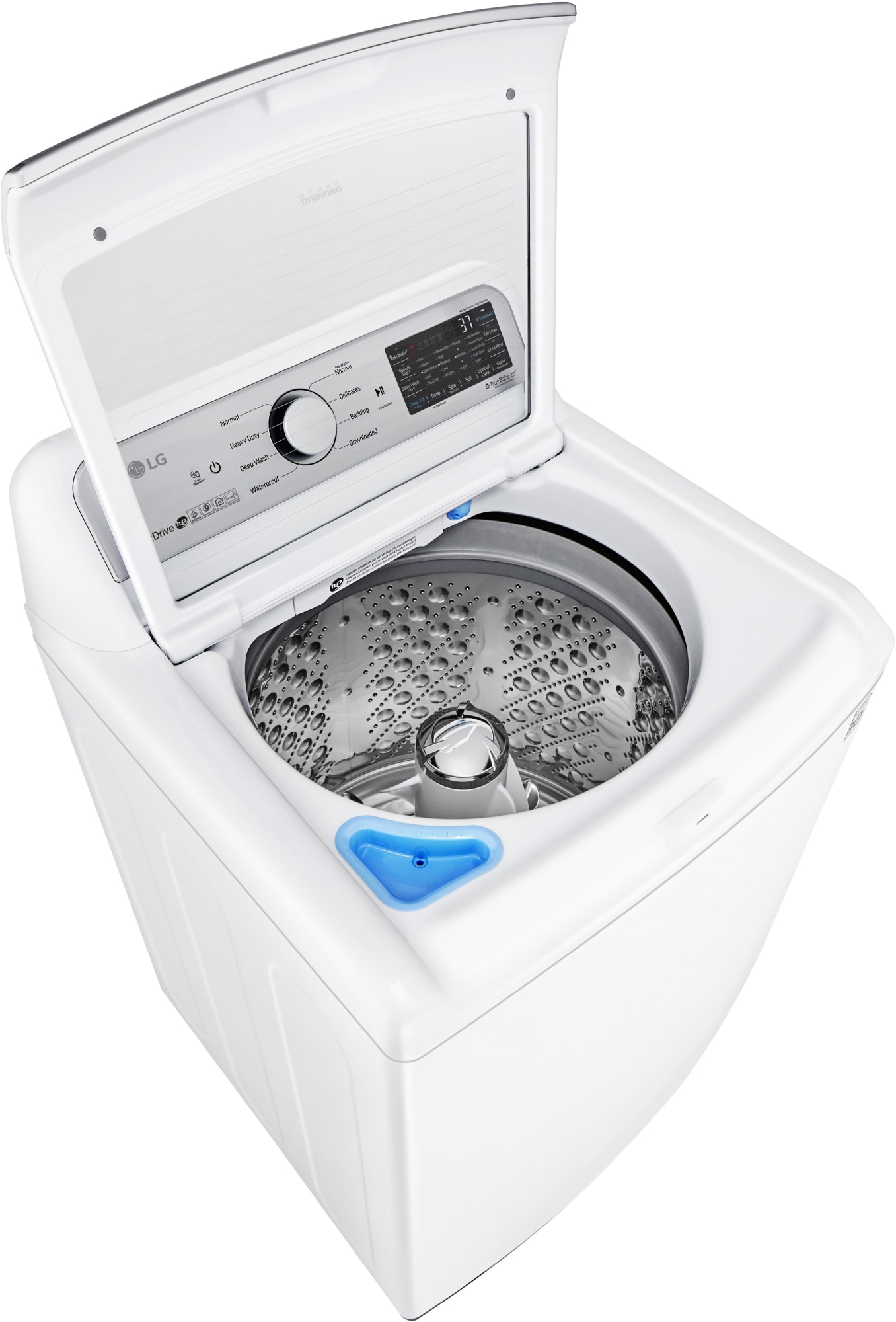 LG WT7305CW 27 Inch Top Load Smart Washer with 4.8 Cu. Ft. Capacity, 4 ...