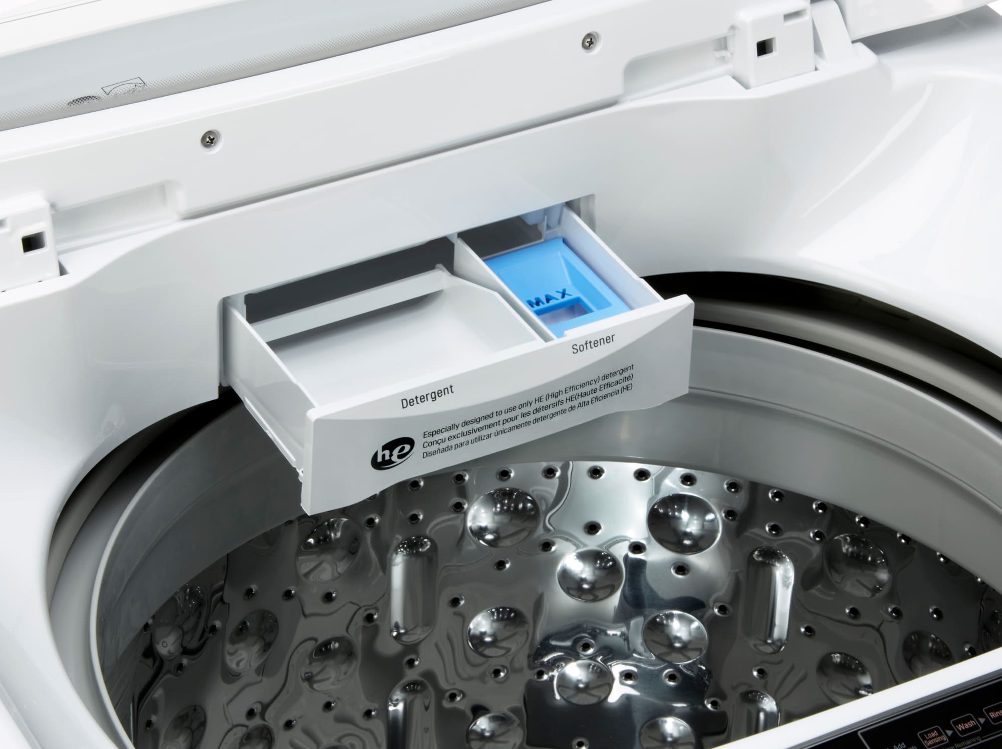 LG WT901CW 25 Inch Top Loader Washer with 3.3 cu. ft. Capacity, 8 Wash ...