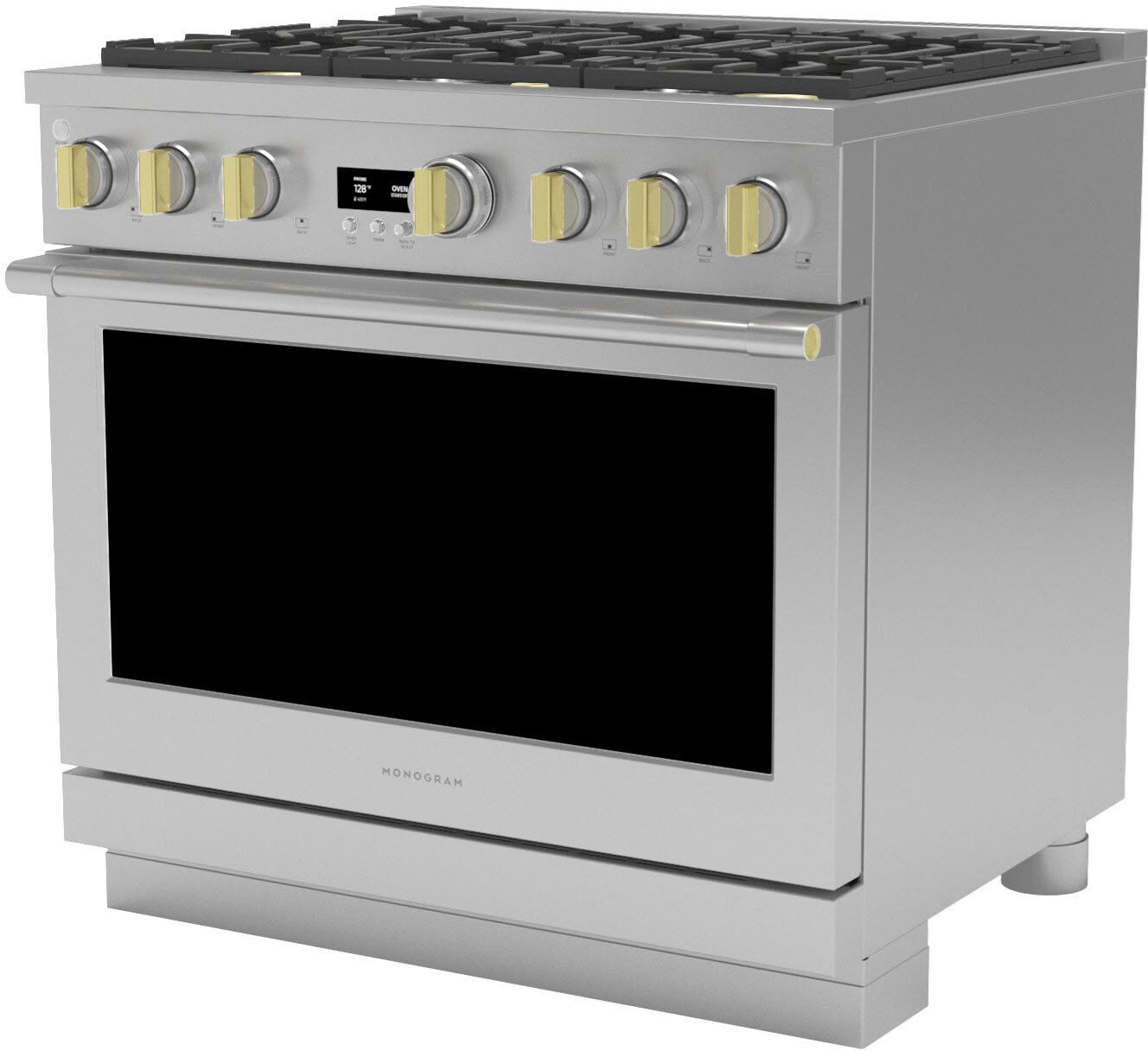 Monogram ZDP366NTSS 36 Inch Freestanding Professional Dual Fuel Smart ...