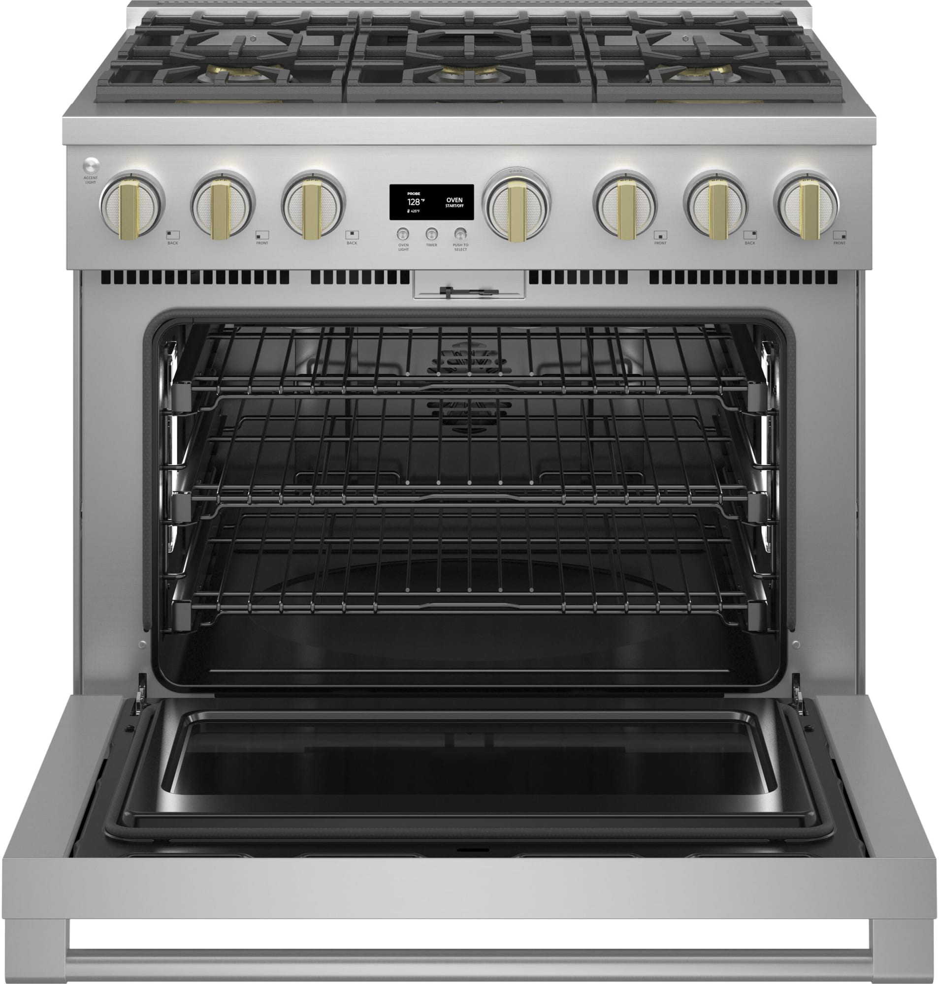 Monogram ZDP366NTSS 36 Inch Freestanding Professional Dual Fuel Smart ...