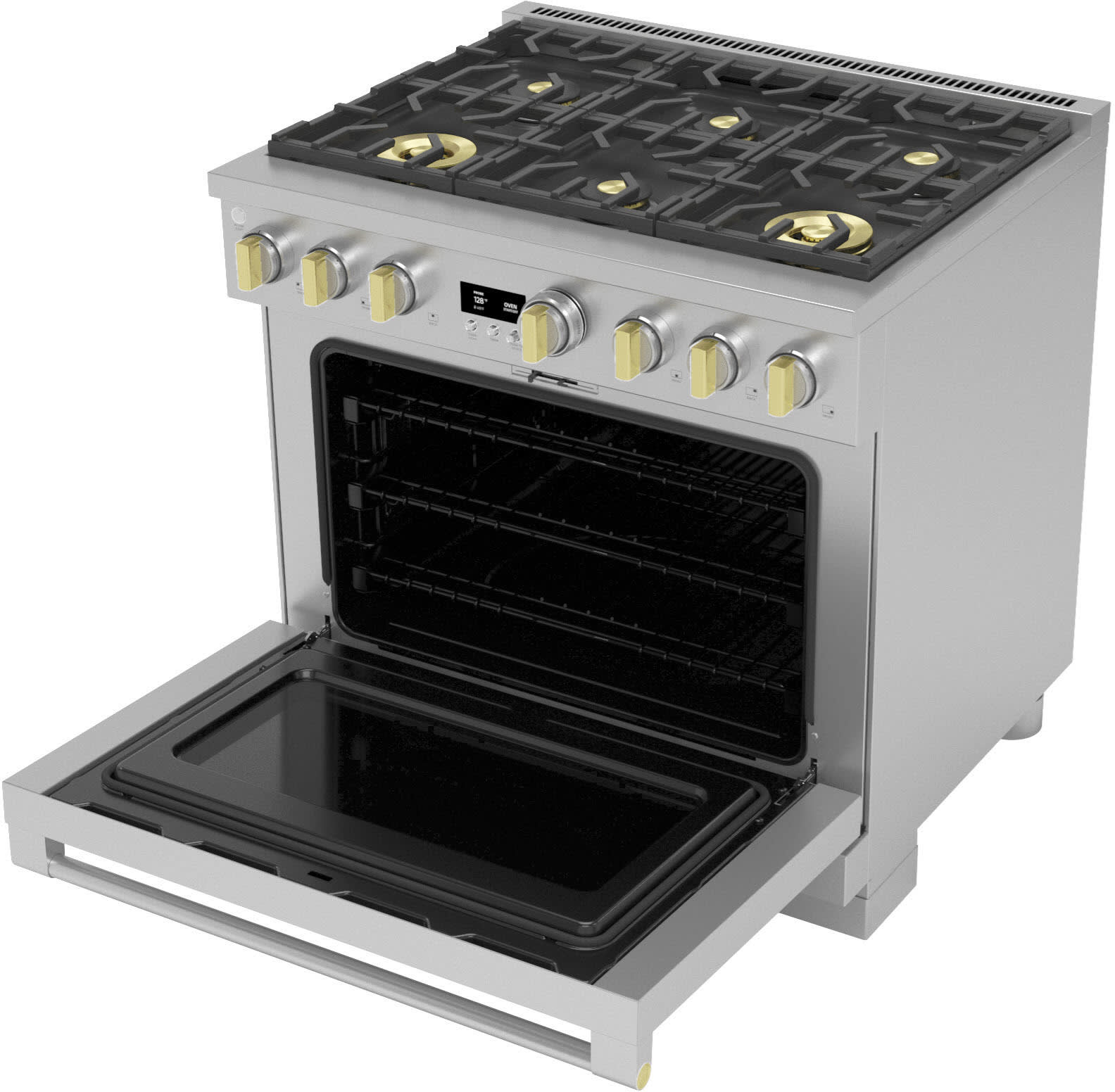 Monogram ZDP366NTSS 36 Inch Freestanding Professional Dual Fuel Smart ...