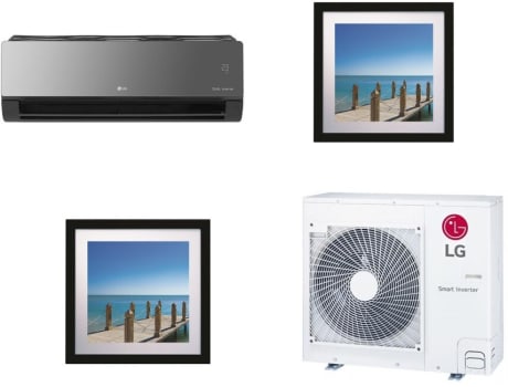 LG LG3ZMSS200 Tri-Zone Room Mini Split System with 28,000 Total BTUs ...