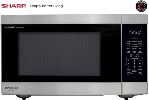 Sharp SMC2266KS 2.2 cu. ft. Countertop Microwave Oven with 1,200 Watts ...