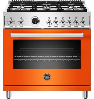 Bertazzoni PROF366DFSART 36 Inch Freestanding Professional Dual Fuel ...
