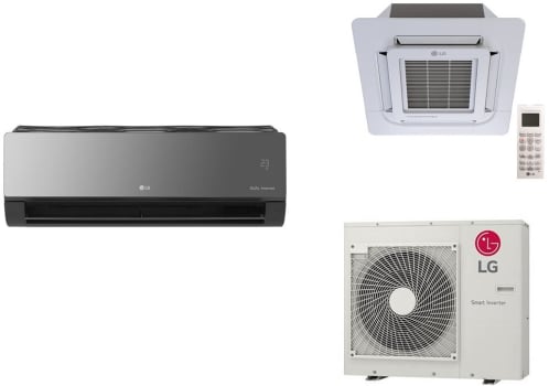 LG LG2ZMSS71 Dual Zone Mini Split System with 16,000 Total BTUs, Heat ...