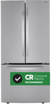 LG LRFCS25D3S 33 Inch 3-Door French Door Refrigerator with 25.1 Cu. Ft ...