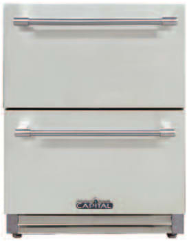 Capital CR24D 24 Inch Counter Depth Freestanding/Built-In Undercounter ...
