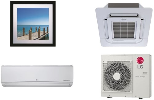 LG LG3ZMSS212 Tri-Zone Mini Split System with 31,000 Total BTUs, Heat ...