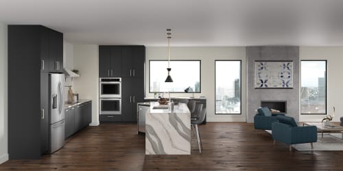 Samsung RF28R6201SR 36 Inch 3-Door French Door Smart Refrigerator with ...