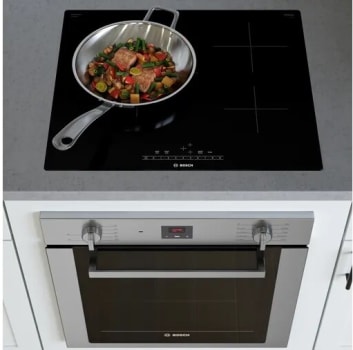 Bosch NIT5460UC 24 Inch Induction Cooktop with 3 Elements, Ceramic ...