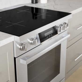 Bosch HIS8055U 30 Inch Freestanding Induction Range with 4 Elements, 10 ...