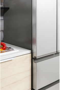 Haier QJS15HYRFS 28 Inch French Door Counter Depth Refrigerator with 14 ...