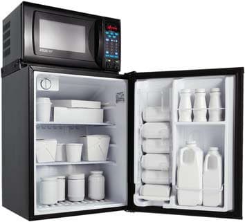 MicroFridge 24MF7TPW 2.4 cu. ft. Compact Refrigerator with 0.7 cu. ft ...