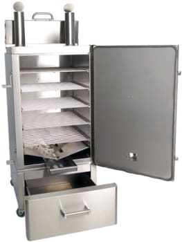 Fire Magic 24SSMB 6.0 cu. ft. Charcoal Smoker with 1640 sq. in. Cooking ...