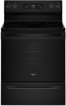 Whirlpool WFES4530SB 30 Inch Freestanding Electric Range with 5 Radiant ...