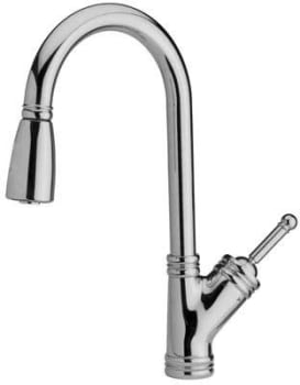 Hamat 33569PC Single Lever Pull-Down Kitchen Faucet with 8-3/5 Inch ...