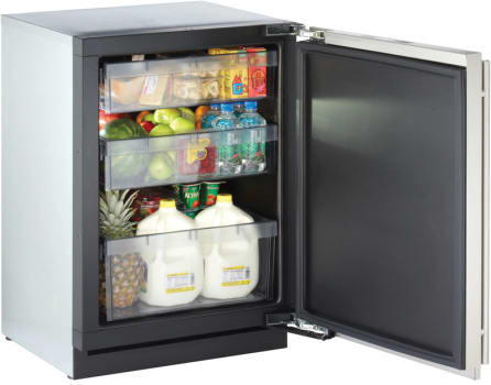 U-Line 3024RFS00 24 Inch Compact Refrigerator with 4.8 cu. ft. Capacity ...