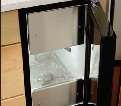 AGA ACIM15BLK 15 Inch Built-In Ice Maker with 35 lbs. Storage Capacity ...