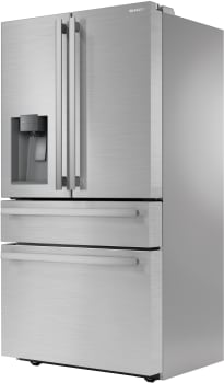 Sharp SJG2254FS 36 Inch French 4-Door Refrigerator with 21.6 Cu. Ft. Capacity, Triple Cooling ...