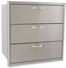 Blaze BLZ30W3DRWLT 30 Inch Triple Access Drawer with Stainless Steel ...