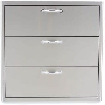 Blaze BLZ30W3DRWLT 30 Inch Triple Access Drawer with Stainless Steel ...