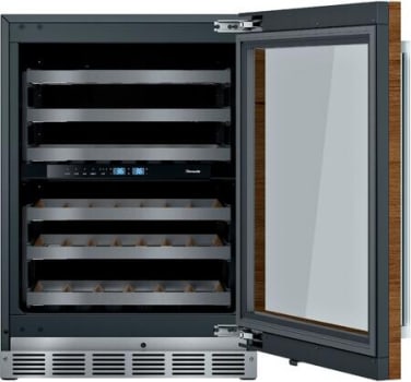 Thermador T24UW905RP 24 Inch Undercounter Dual Zone Wine Cooler with 41 ...