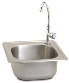 Fire Magic 3587 15 Inch x 15 Inch x 6 Inch Stainless Steel Sink (Faucet ...
