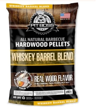 Pit Boss 55440 Whiskey Barrel Blend Hardwood Pellets- 40 lbs.