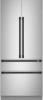 Cafe CIP36NP2VS1 36 Inch Counter Depth Built-In 4-Door French Door Smart Refrigerator with 20.1 ...