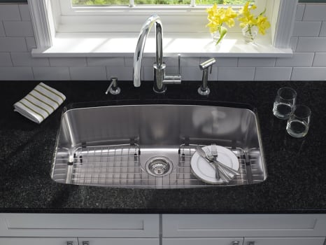 Blanco 440104 32 Inch Undermount Single Bowl Stainless Steel Sink with ...