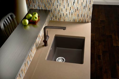 Blanco 513426 21 Inch Undermount Single Bowl Granite Sink with 7-1/2 ...