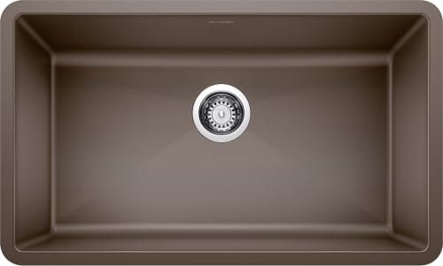 Blanco 440147 32 Inch Undermount Single Bowl Granite Sink with 9-1/2 ...