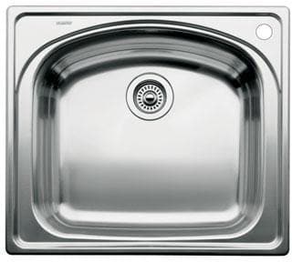 Blanco 440250 25 Inch Drop-In Single Bowl Stainless Steel Sink with 18 ...