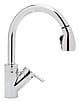 Blanco 440618 Single Lever Pull-Out Kitchen Faucet with 10 Inch Reach ...