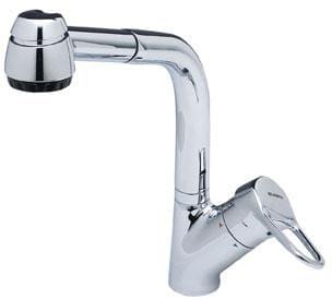Blanco 440638 Single Lever Pull-Out Kitchen Faucet with 10-1/4 Inch ...