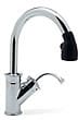 Blanco 440676 Single Lever Pull-Out Kitchen Faucet with 10 Inch Reach ...